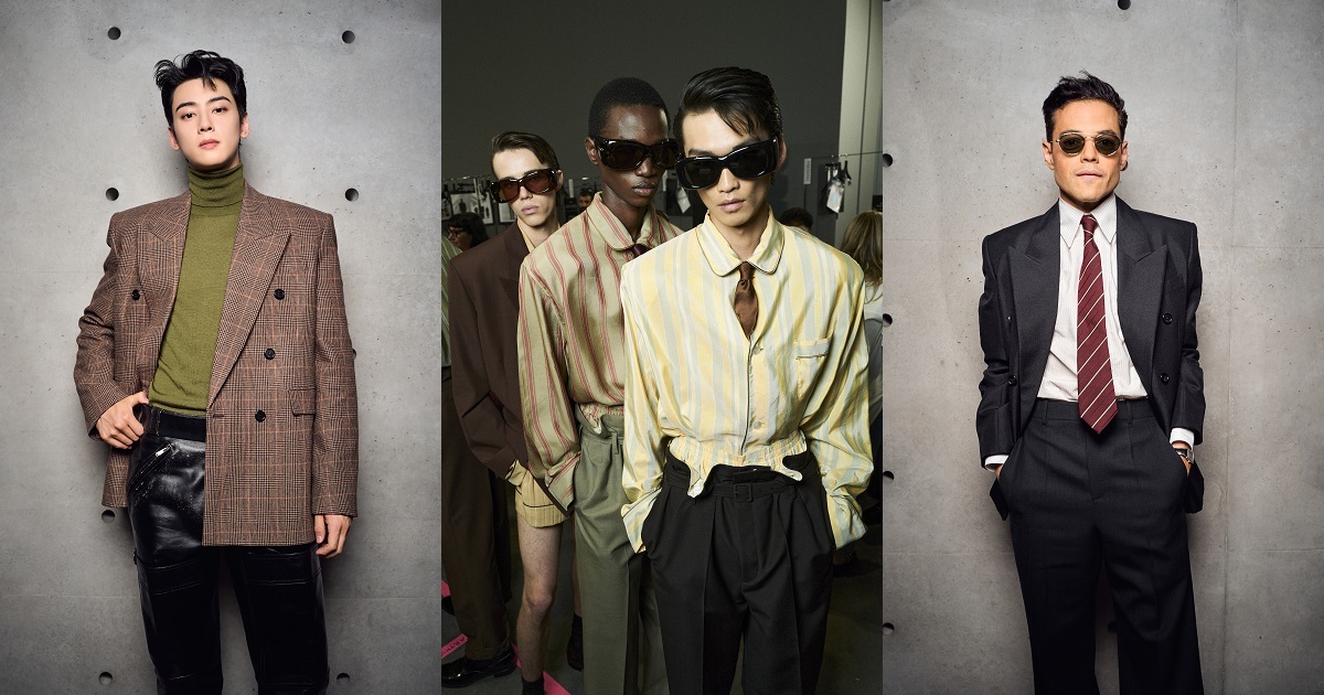 SAINT LAURENT 2026年 メンズ夏コレクションにチャ・ウヌやラミ・マレック、Shuzo、マーク・トゥアンなどメゾンと関わりの深い ...